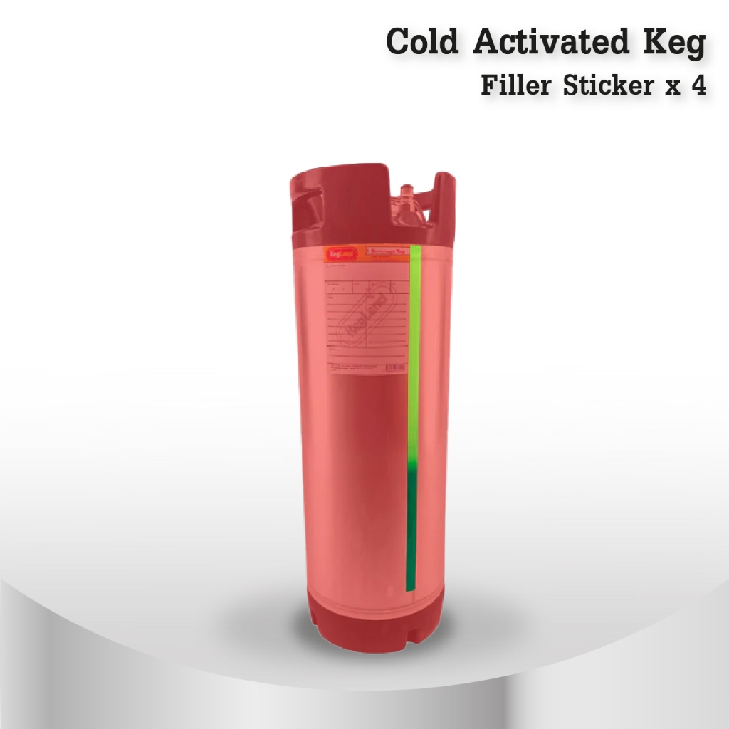 Cold Activated Keg Filler Sticker x 4 | Shopee Thailand