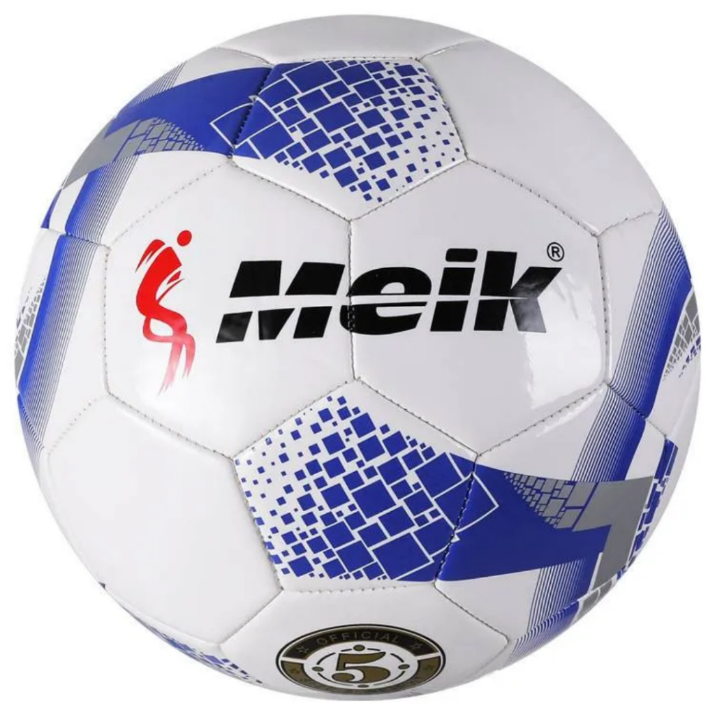 ลูกฟุตบอล Meik หนังเย็บ มี ขนาดมาตรฐานSize5 หนัง PU นิ่ม มันวาว ทำความสะอาดง่าย ฟุตบอลมาตารฐาน ...