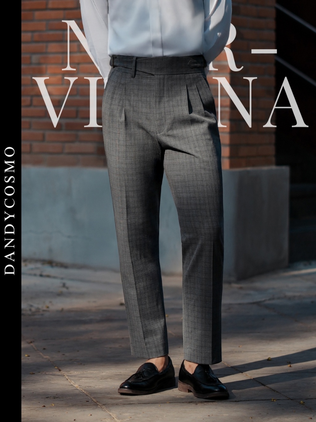 DANDY COSMO | กางเกง ลายตาราง สุดพรีเมียม Classic Pant รุ่น Noir-Vienna [ ️มีบริการตัดความยาว ...