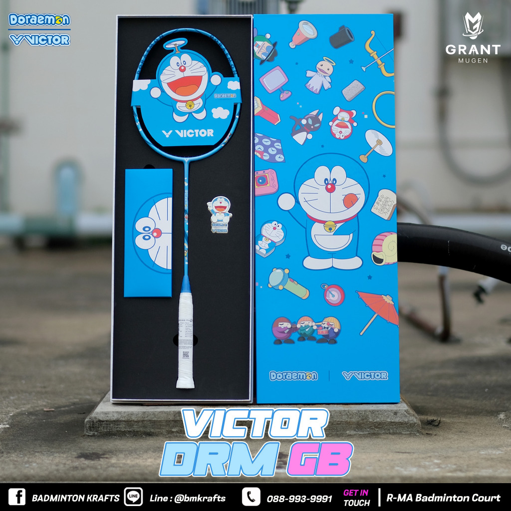 ไม้แบดมินตัน VICTOR x DORAEMON รุ่น DX-DRM GB (BOX SET) | Shopee Thailand