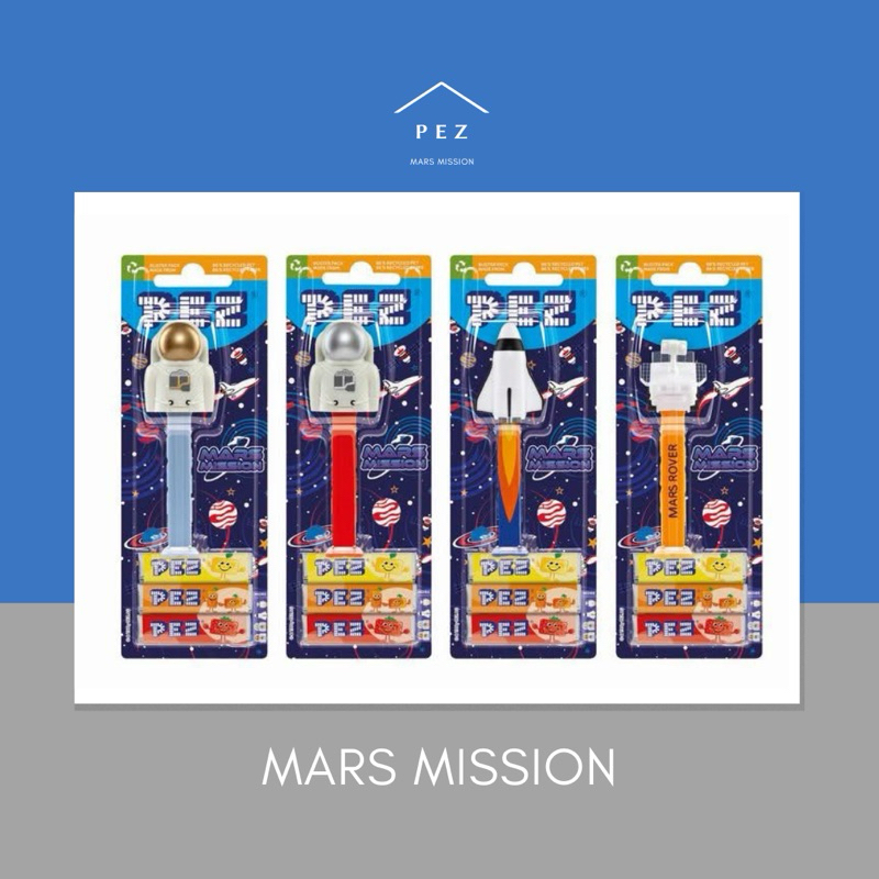 PEZ SPACE MARS MISSION เพซ ลูกอม รสสตรอเบอร์รี่และกลิ่นส้ม รสผลไม้ ...