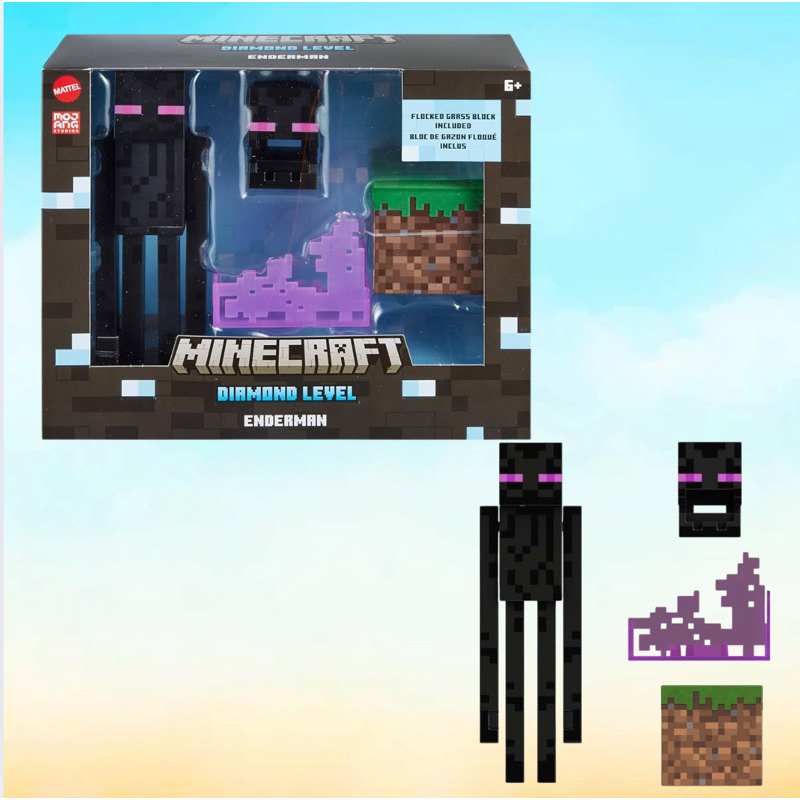 Mattel Minecraft Diamond Level Enderman Die-Cast Action Figure and ...