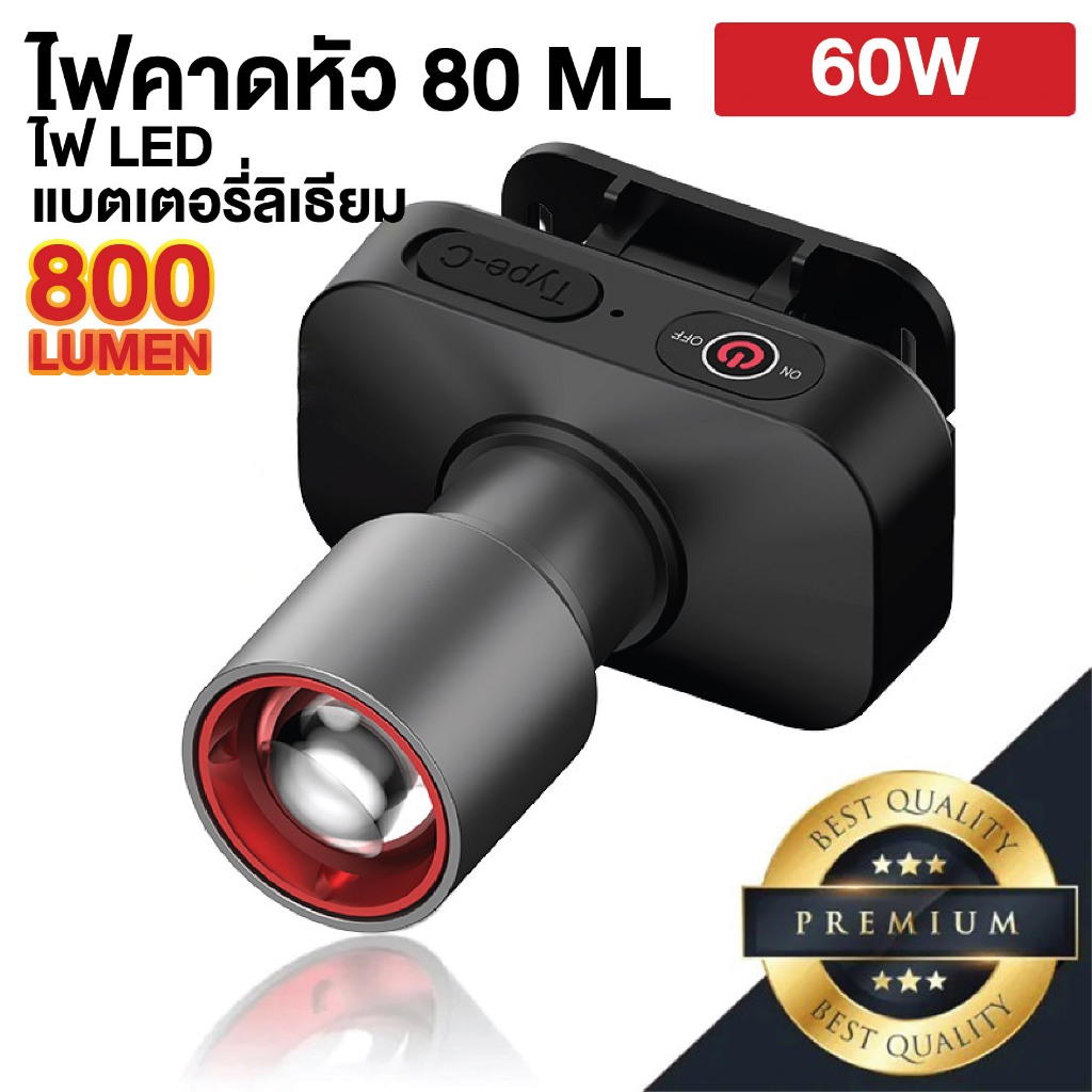 PANASI ไฟคาดหัว ส่องไกล ไฟคาดหัว LED ส่องกบ เดินป่า ลุยฝนได้ สว่างมาก ...