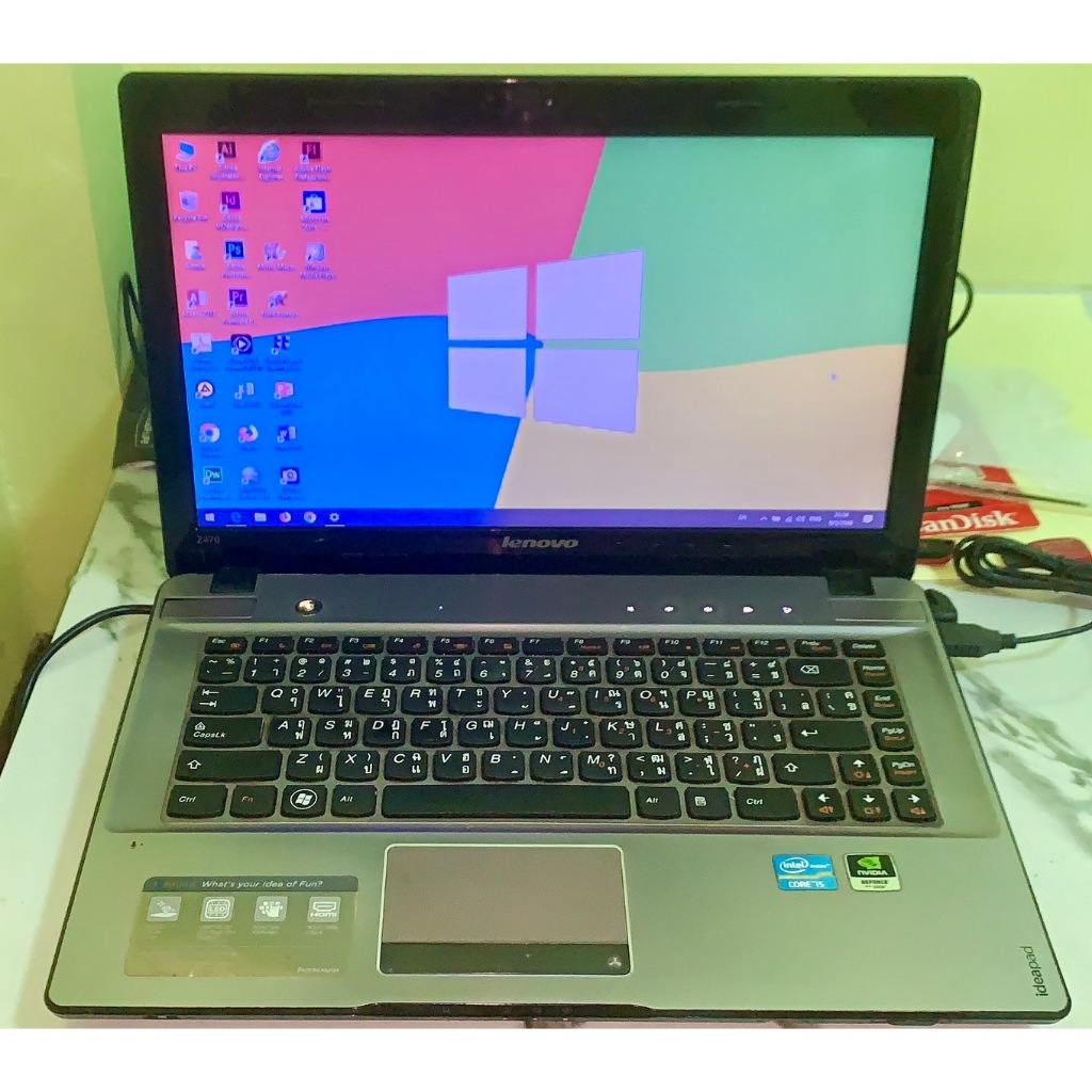 Notebook Lenovo IdeaPad Z470 Corei5 Gen2 จอแยก14 RAM6 ลงโปรแกรมครบพร้อม ...