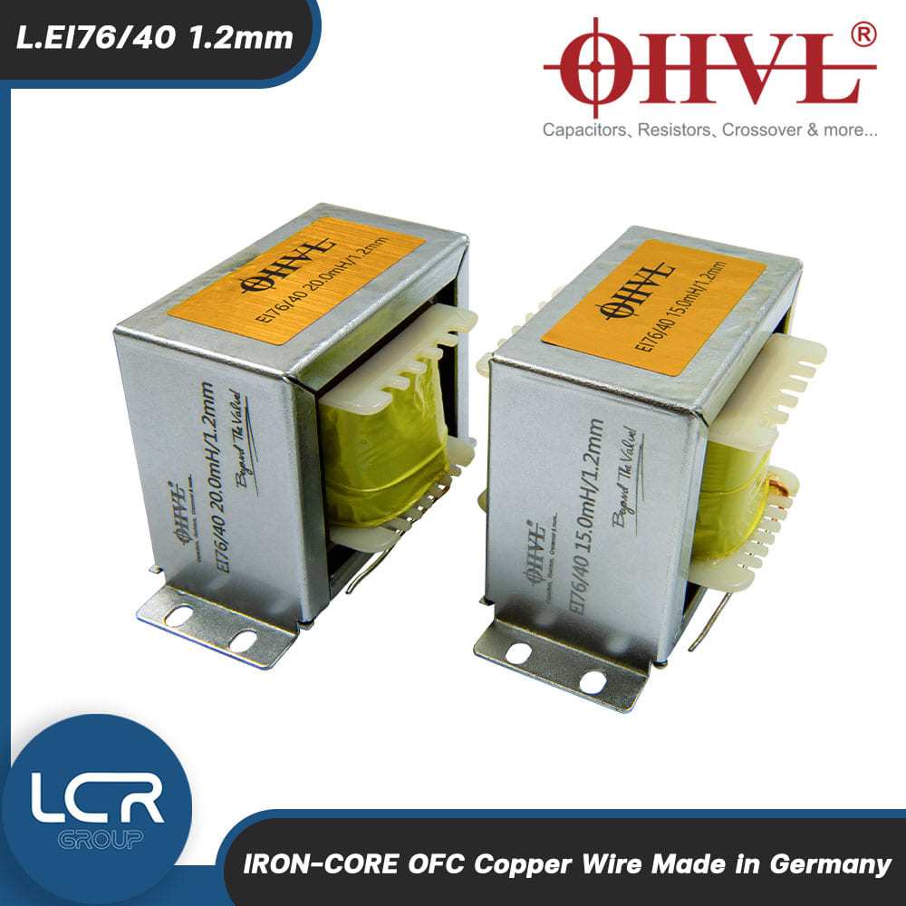 OHVL L.Iron Core Type EI76 แกนเหล็กหม้อแปลง 20.0mH/15.0mH ลวด OFC ...