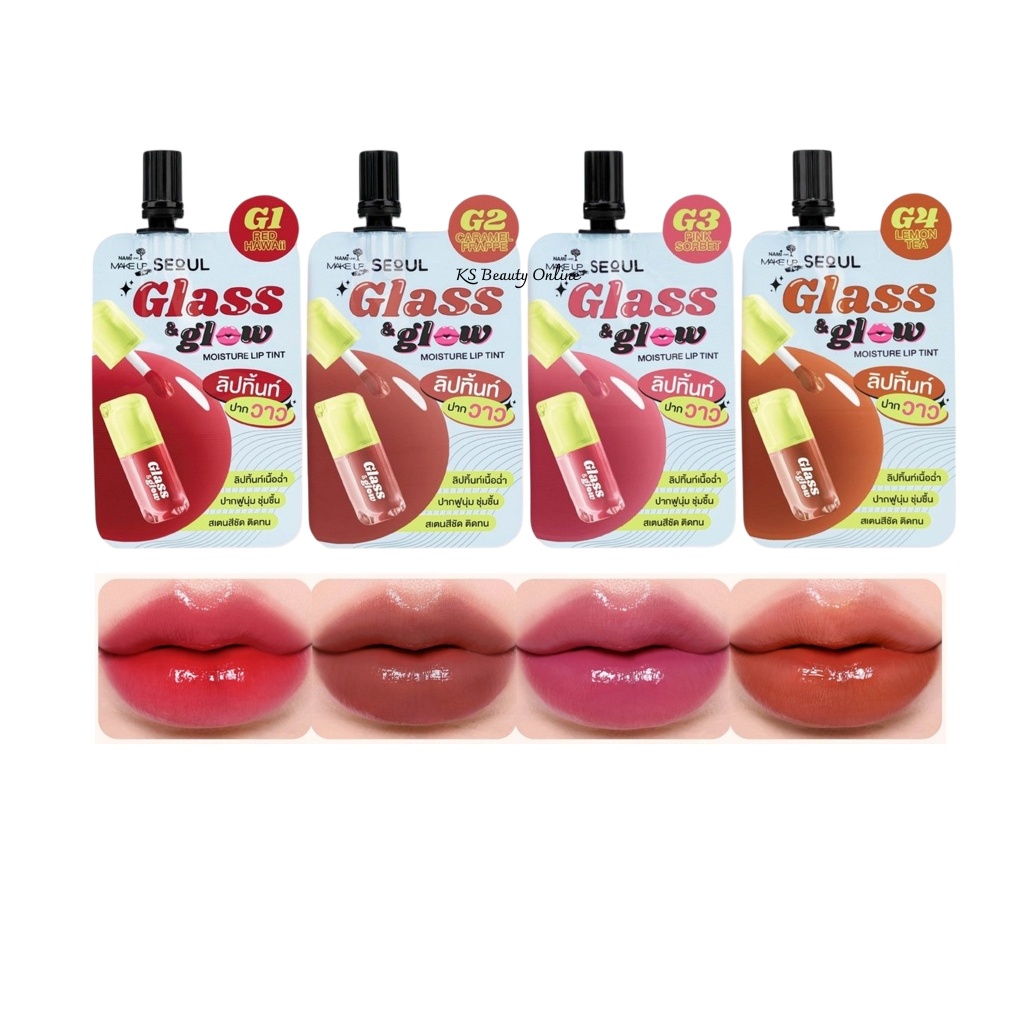 (1ซอง) ลิปทิ้นท์ปากวาว นามิ Nami Glass & Glow Moisture Lip Tint ...