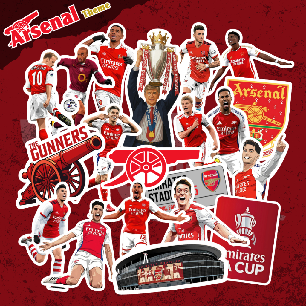 สติ๊กเกอร์ธีม Arsenal สติ๊กเกอร์อาร์เซนอล สติ๊กเกอร์แปะ laptop ...
