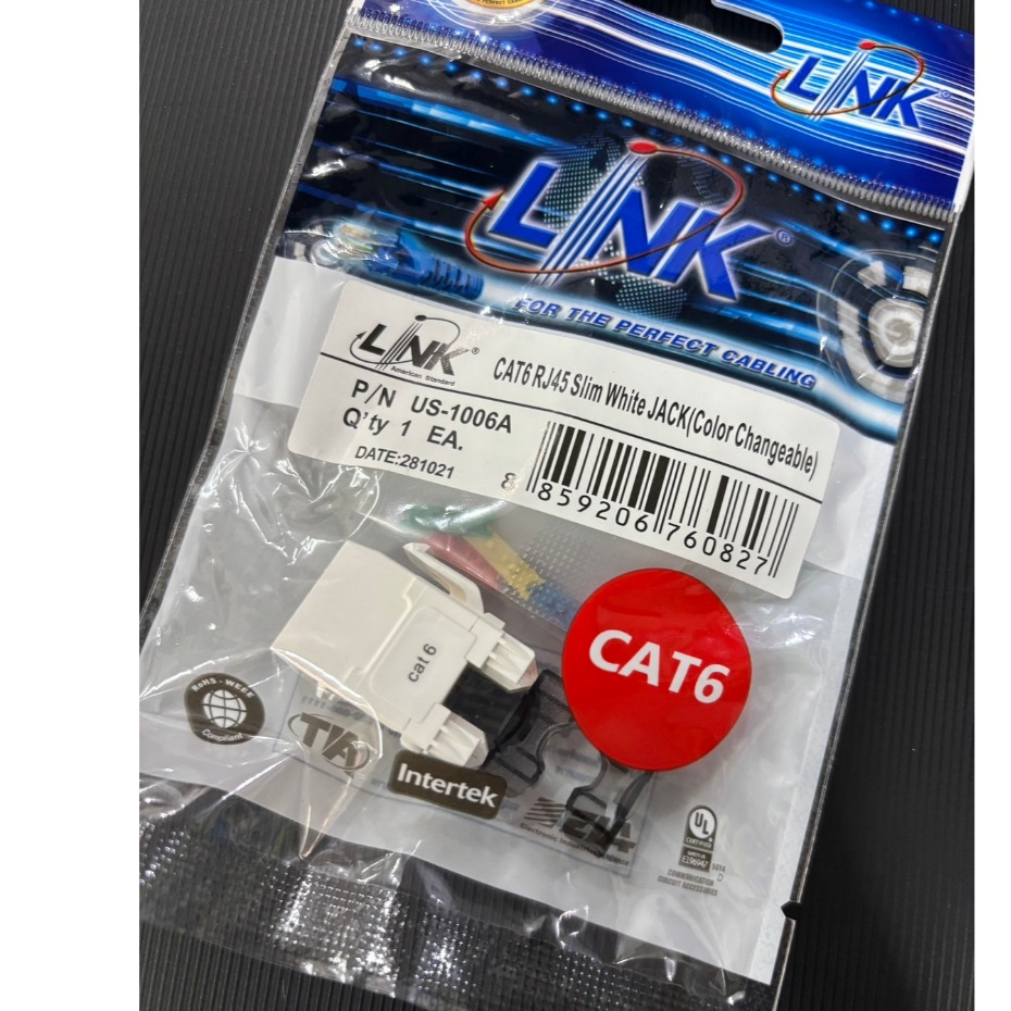 ตัวเมีย CAT 6 RJ45 LINK รุ่น US-1006A | Shopee Thailand