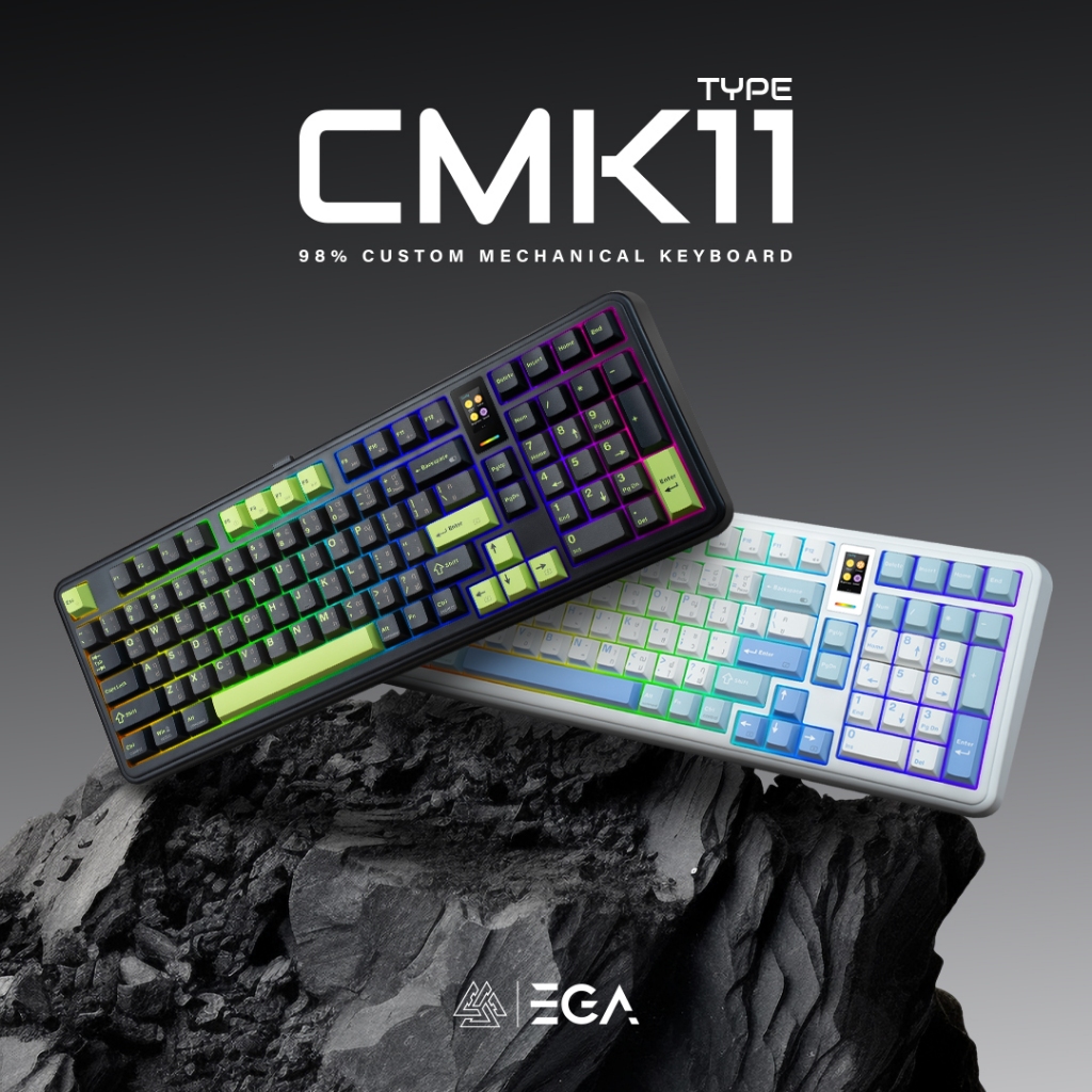 EGA Type CMK11 Custom Mechanical Keyboard 98% คีย์บอร์ดเกมมิ่งไร้สาย ...