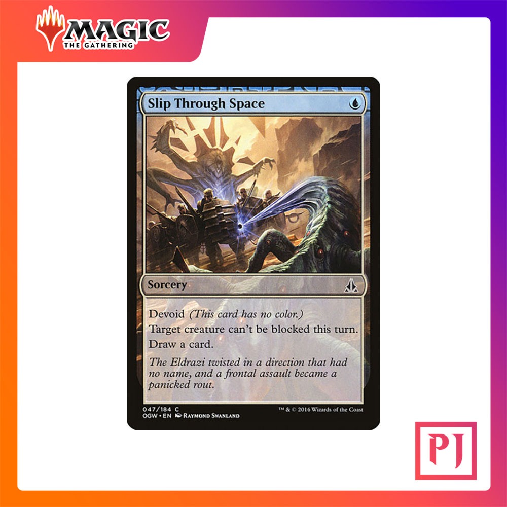 [MTG] Slip Through Space [OGW] [BLUE] [COMMON] [NORMAL] [ENG] (การ์ดเม ...