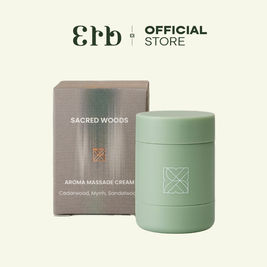 ERB SACRED WOODS AROMA MASSAGE CREAM 15g. เอิบ มาสสาจครีม บำรุงผิว นวด ...