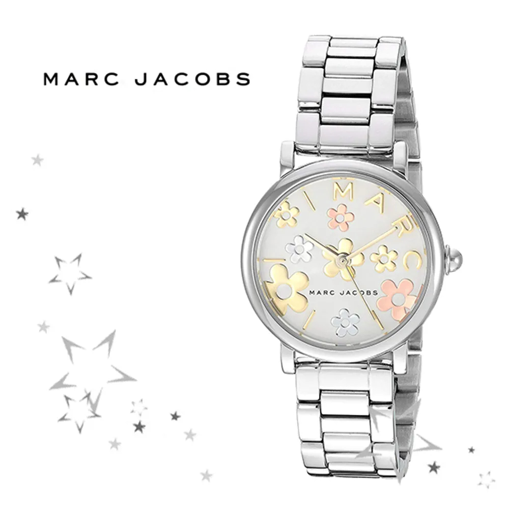 Marc Jacobs Classic White Dial Silver Steel Strap Watch for Women MJ3581 28mm | Shopee Thailand
