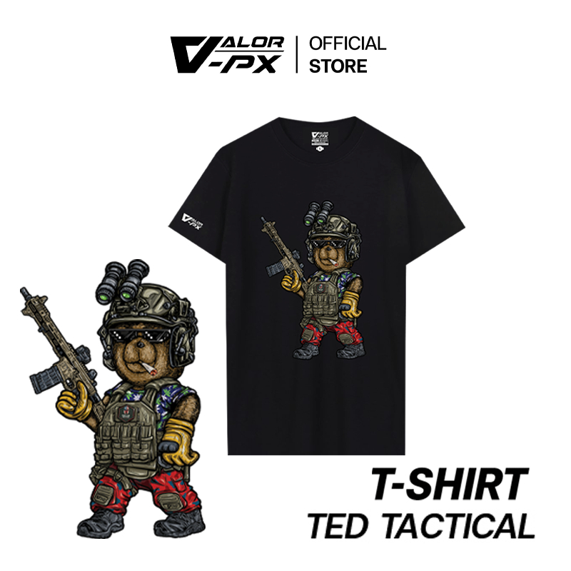 Valor PX - Ted Tactical T-Shirt 2024 เสื้อยืด สกรีนลาย tactical เสื้อ ...