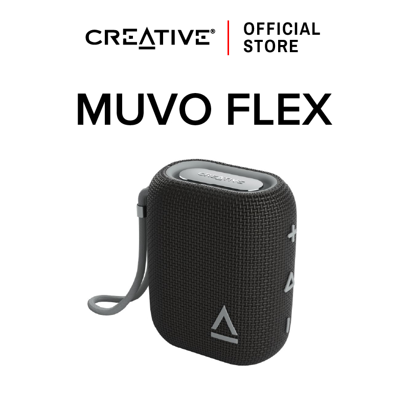CREATIVE SPEAKER MUVO Flex (BLACK) Portable Bluetooth Speaker (ดำ) ลำโพ ...