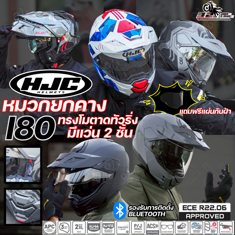 รุ่นใหม่ล่าสุด!! หมวกกันน็อค HJC I80 Collection 2025 ของแท้ ส่งไว!! 320sp.online | Shopee Thailand