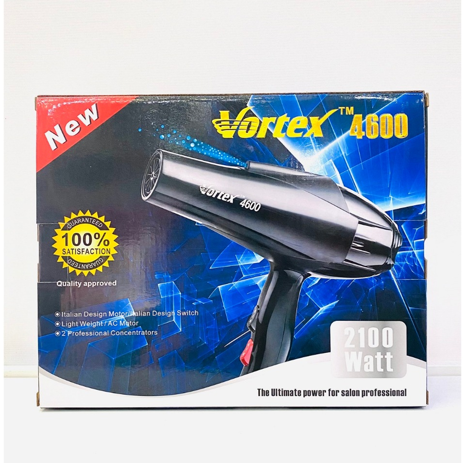 Vortex Professional Hair Dryer (ไดร์เป่าผมแบบรุ่น Vortex 4600 และเครื่องหนีบผมแบบรุ่น VT128C ...