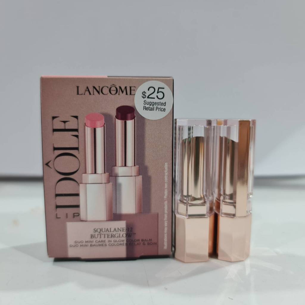 ของแท้100%_Lancome Lip Idole Squalane-12 Butterglow Lip Duo Mini Care ...
