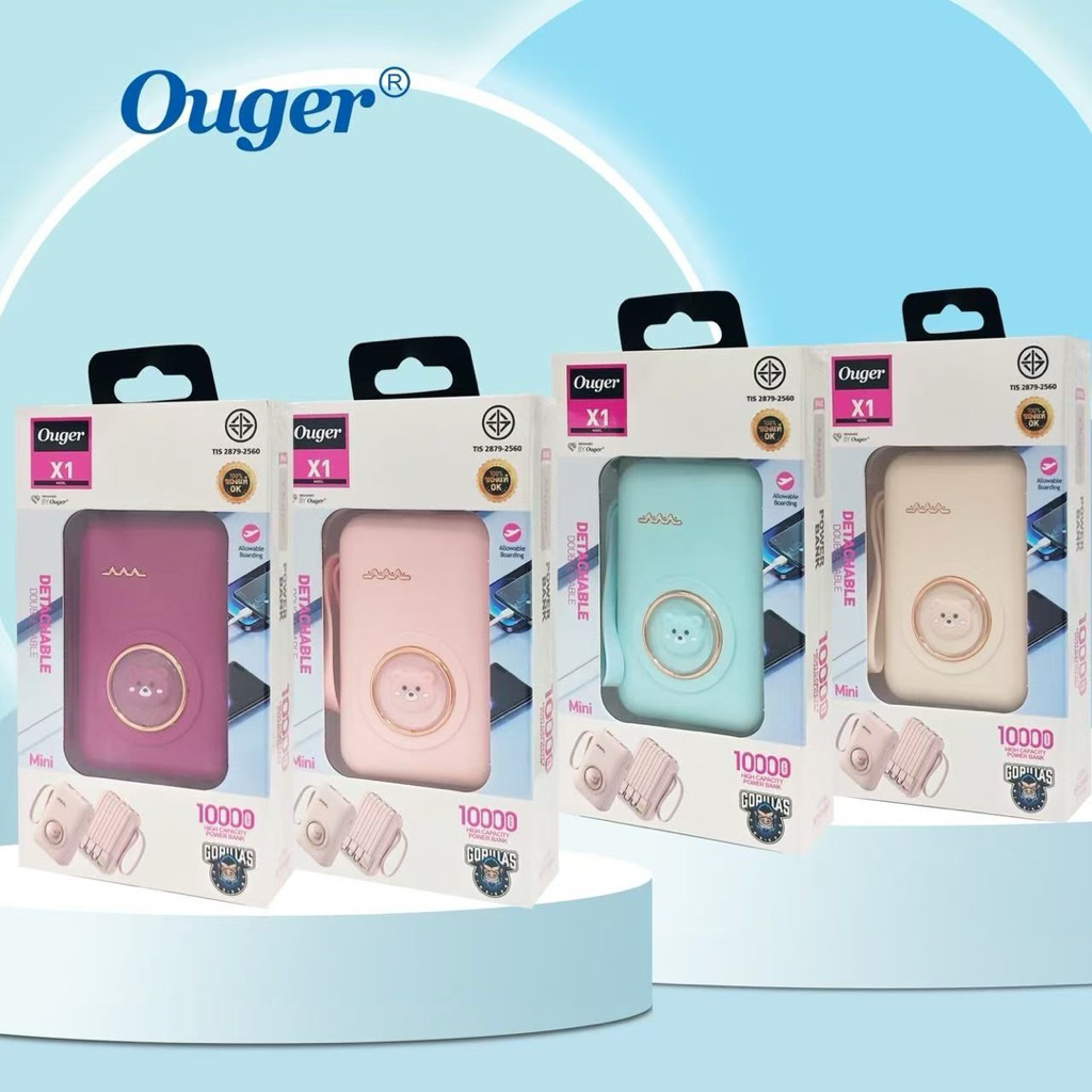 แบตสำรอง Ouger X1 Power Bank ลายการ์ตูนน่ารัก ความจุ10000mAh มี4หัวใน ...