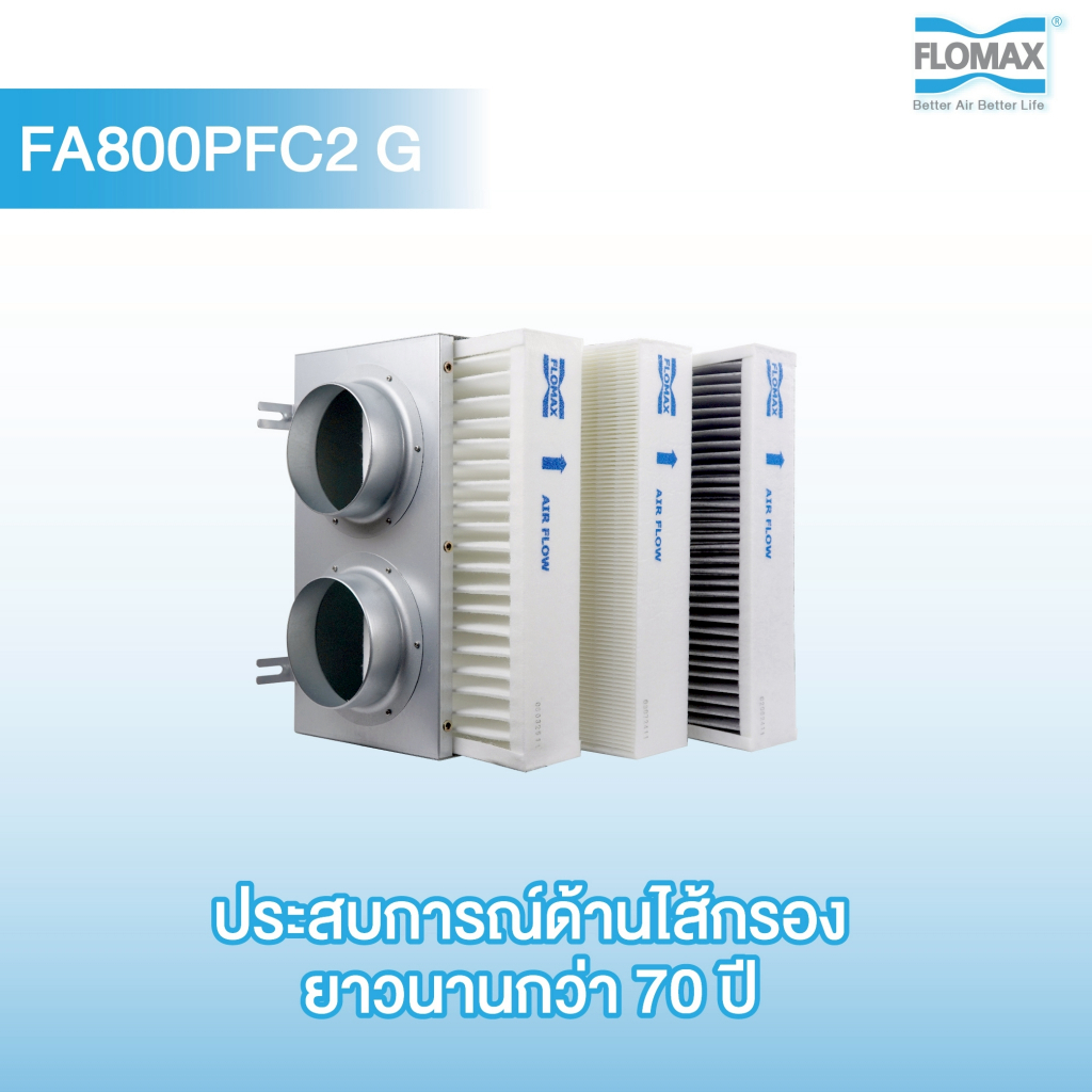 แผ่นกรองอากาศ (Filter) สำหรับระบบเติมอากาศบริสุทธิ์ Flomax Clean Air ...