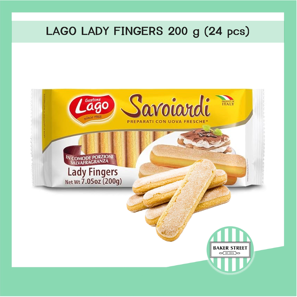 (ถุงสีเหลือง) LAGO Lady Fingers เลดี้ฟิงเกอร์สำหรับทำทีรามิสุ 200 g ...