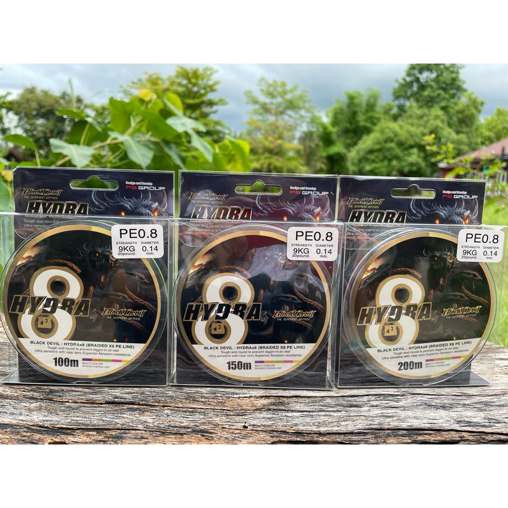สาย PE BLACK DEVIL HYDRA X8 สี multi color มีให้เลือกหลายขนาด เหมาะสมกับการใช้งาน | Shopee Thailand