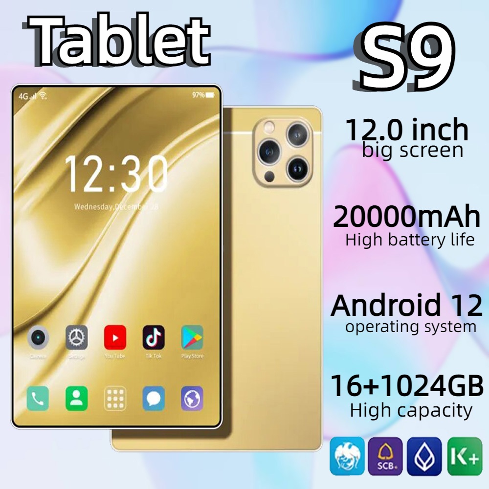 Tab S9 16+1024GB แท็บเล็ต Android ราคาประหยัด หน้าจอ 12 นิ้ว สำหรับการเรียนรู้ผ่านระบบออนไลน์ ...