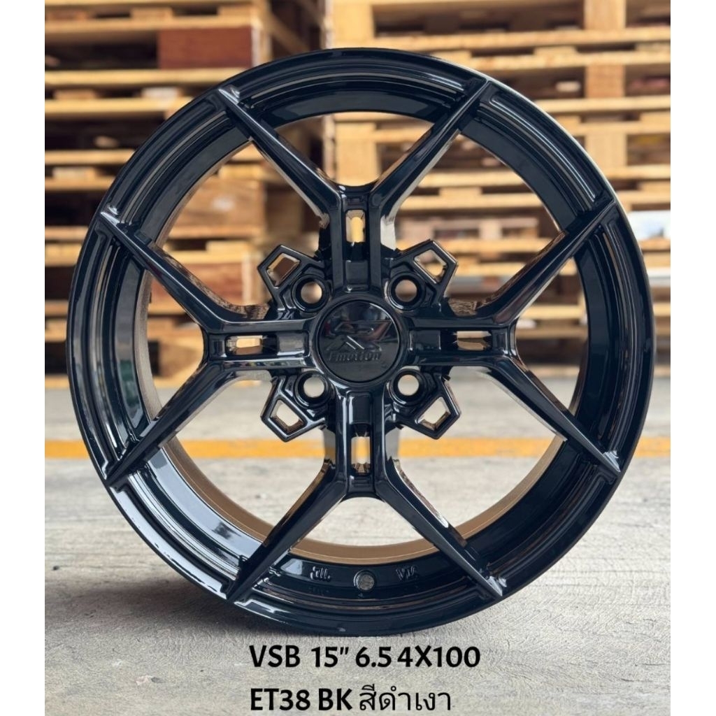 ล้อแม็กซ์ EMOTION R VSB ขอบ15 4รู100กว้าง6.5นิ้ว ET38 สีดำเงา รถเก๋ง ...