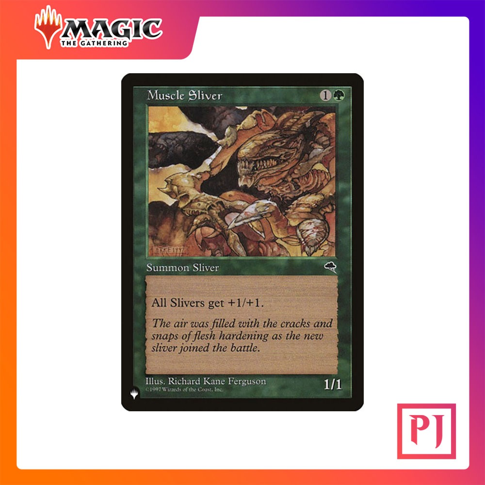 [MTG] Muscle Sliver [MB1] [GREEN] [COMMON] [NORMAL] [ENG] (การ์ดเมจิค ...