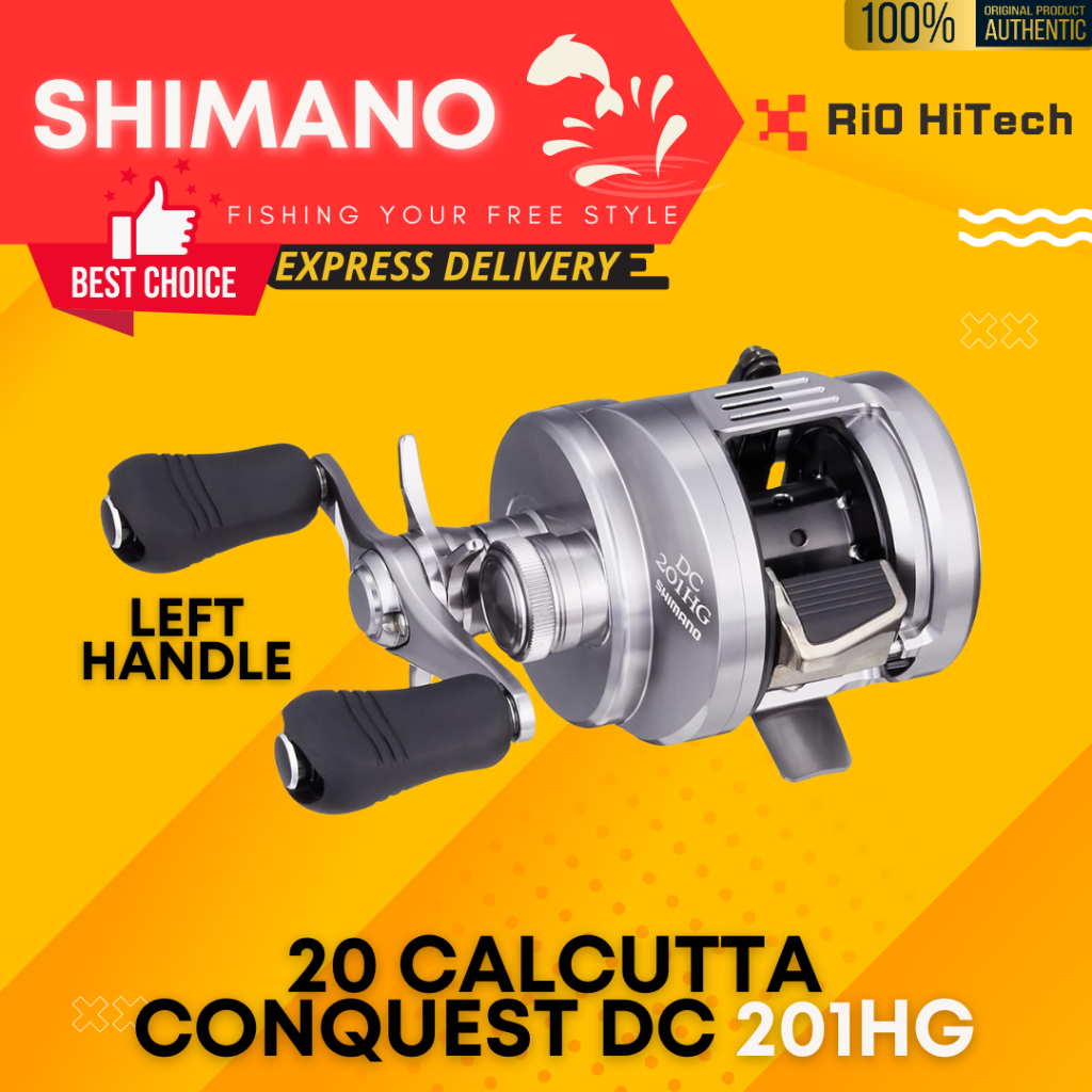 รอกหยดน้ำ Shimano 20 Calcutta Conquest DC 201HG Left Handle ของแท้ 100% Japan | Shopee Thailand