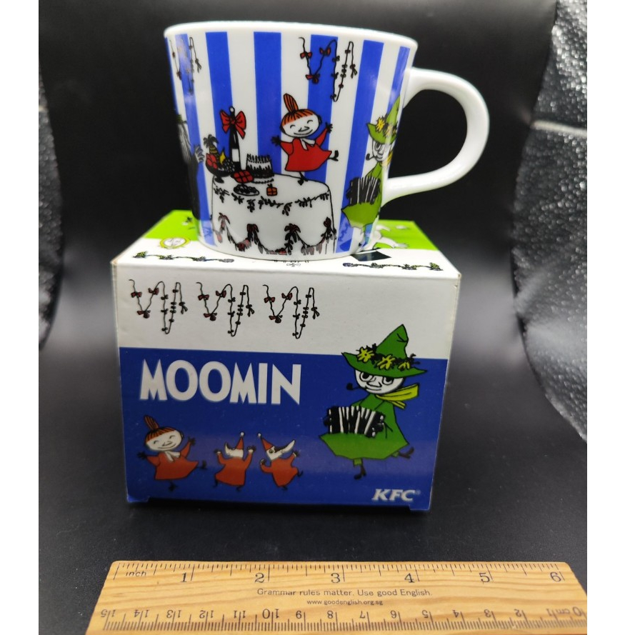 แก้วเซรามิค Moomin Blue Mug Tea Cup KFC Limited Edition Sold at ONLY ...