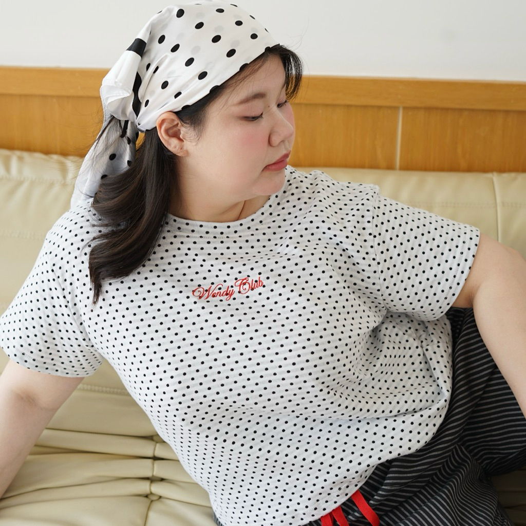 Poly Dot เสื้อเบบี้ทีลายจุด wendystore19 | Shopee Thailand