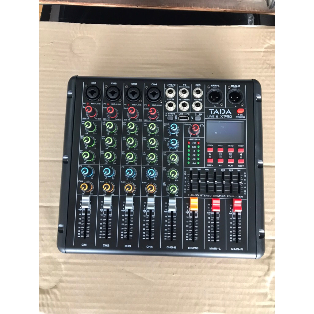 MIXER TADA LIVE-6 เอฟเฟกแท้ USB บูธูท REC ใช้ไฟAC DC ได้ | Shopee Thailand