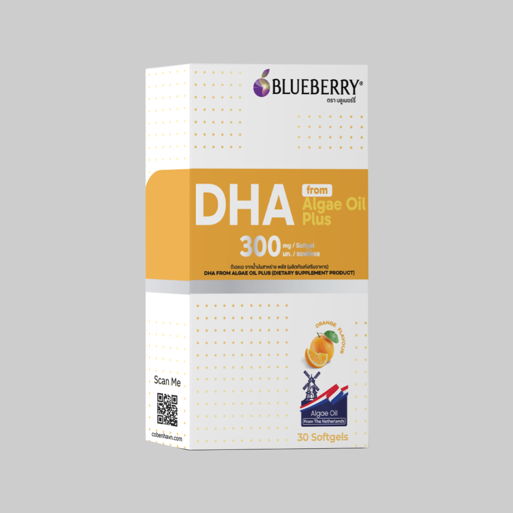 Blueberry® DHA 300 mg 30 Softgel บลูเบอร์รี่ ดีเอชเอ 300 มิลลิกรัม 30 ...