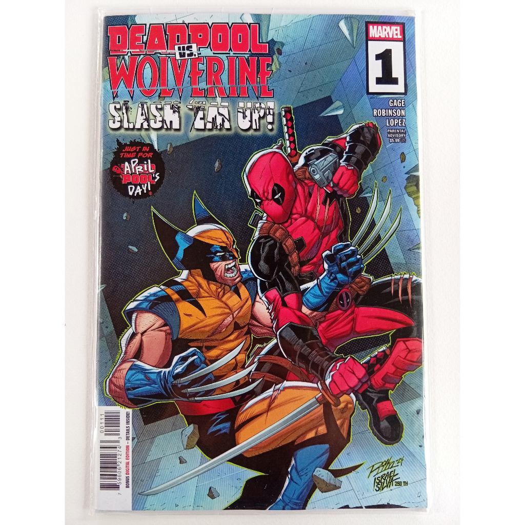 หนังสือการ์ตูน Marvel Comics เรื่อง Deadpool vs. Wolverine: Slash 'Em ...