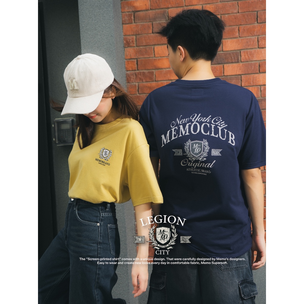 MeMo™ | NEW | Legion City งานสกรีนหน้า-หลัง ผ้า Supersoft แขนสั้น ทรง ...