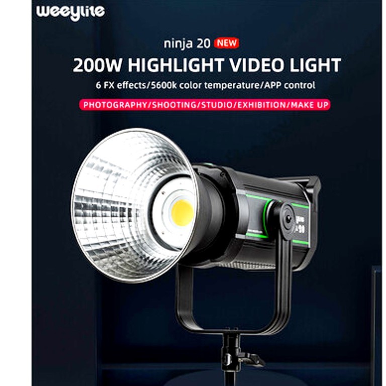 Weeylite LED Ninja 20 200W 5600K COB LED Light | Shopee Thailand