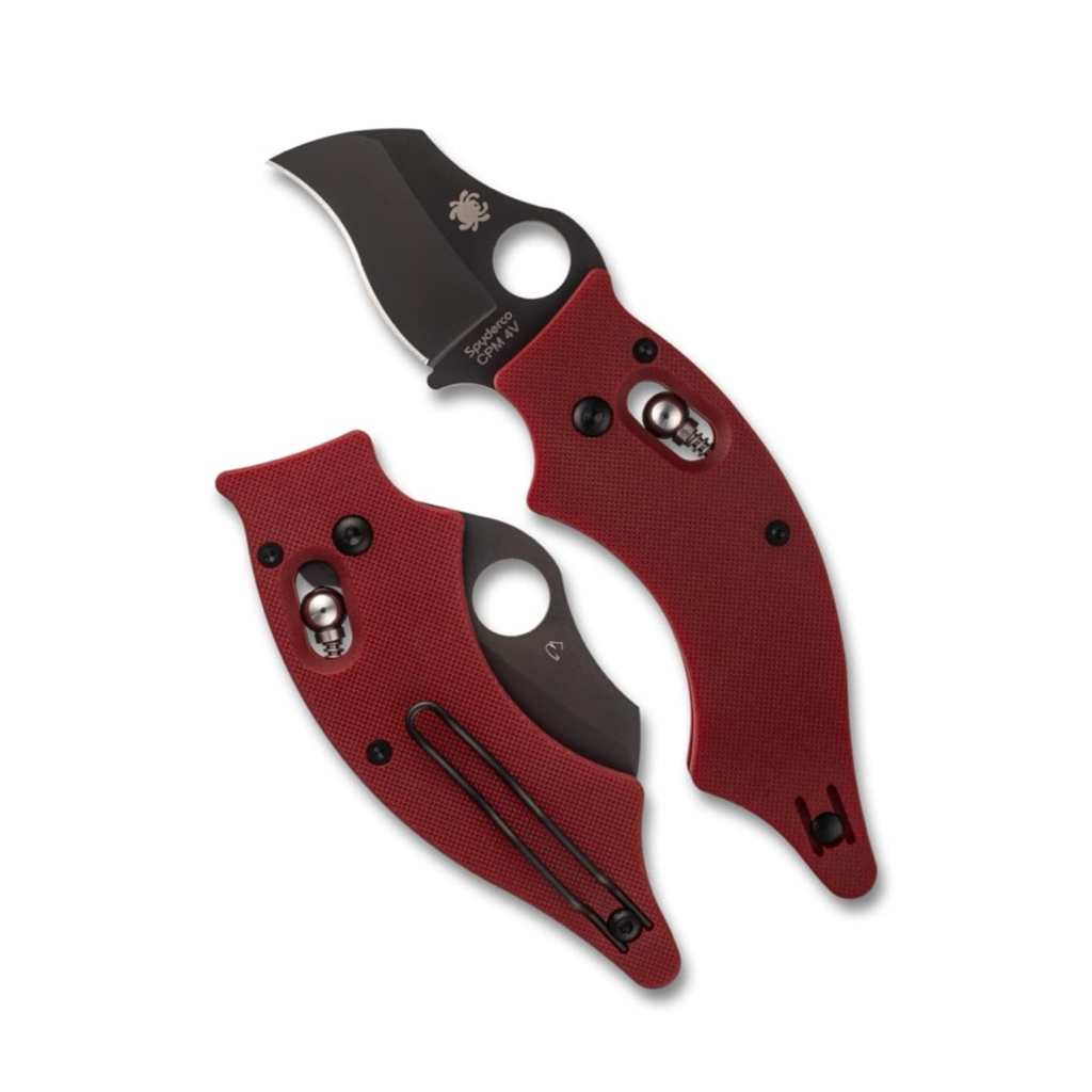 Spyderco Dodo - Red G10 - Black CPM-4V Blade - St. Nick's Knives ...