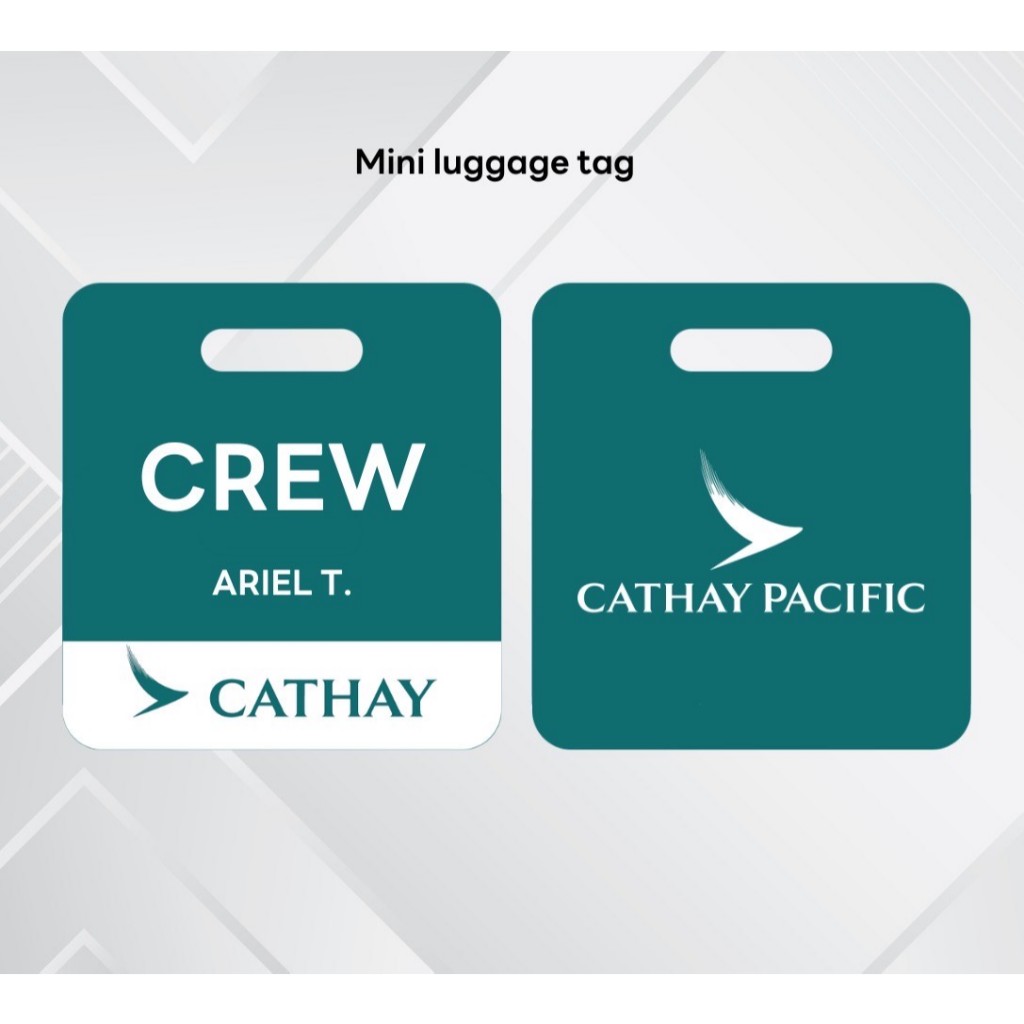 Happylife Personalized Cabin Crew Mini Luggage Tag นักบินและลูกเรือ ...