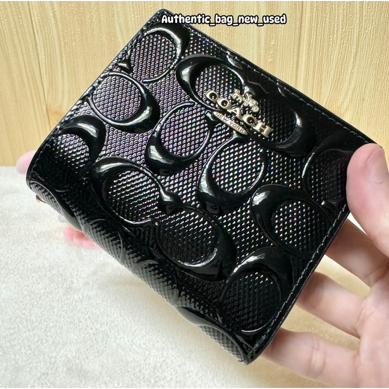 Coach Snap Wallet In Signature Leather | Shopee Thailand