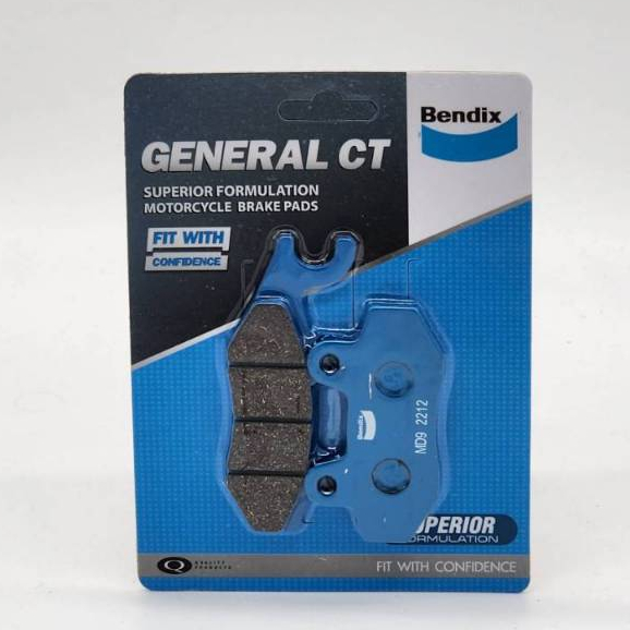 ผ้าเบรค Bendix หน้า KLX125/140/150/230/250, D-TRACKER125/150/250, KR150 ...