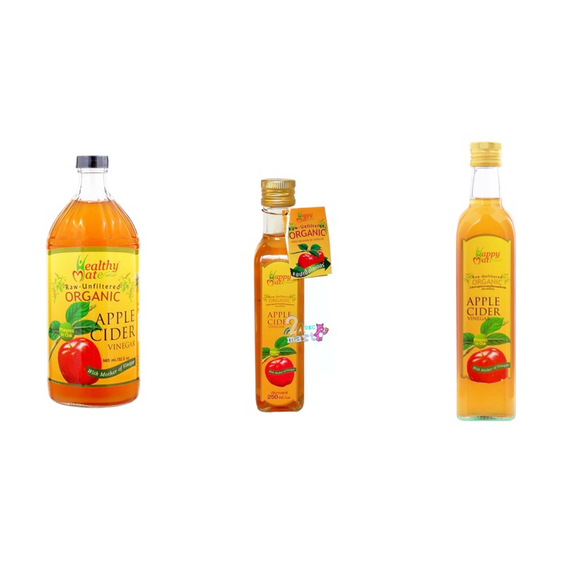 Happy mate APPLE CIDER VINEGAR แอปเปิ้ลไซเดอร์ 250 / 500 ml ACV ...