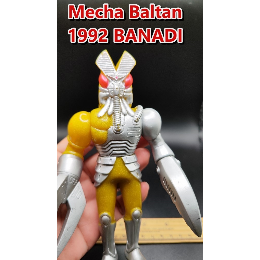 Vintage 1992 BANADI Ultraman Andro Melos Kaiju Mecha Baltan figure 6 ...
