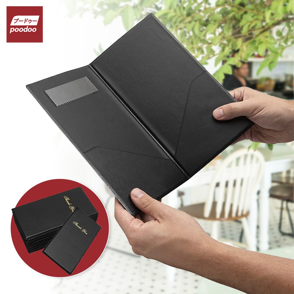 poodoo สมุดเดินบิล แฟ้มเซ็นบัตรเครดิต ถาดทอนเงิน สำหรับ ร้านอาหาร ...