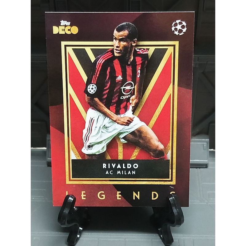 Rivaldo Ac Milan Topps Deco Legends Uefa champions League football card ...