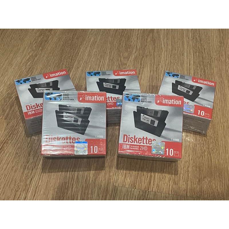 เเผ่นฟลอปปีดิสก์ 3.5" Floppy Disk เเผ่น Diskette 1.44MB Imation ...
