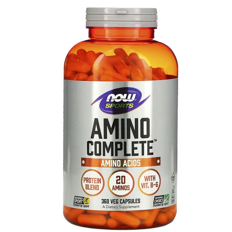 Amino Complete, 360 Veg Caps Amino Acids sport กรดอะมิโนรวม Now Foods ...
