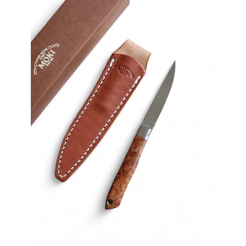 MOKI Trout & Bird Fixed blade Quince handle (มีดพับ) | Shopee Thailand