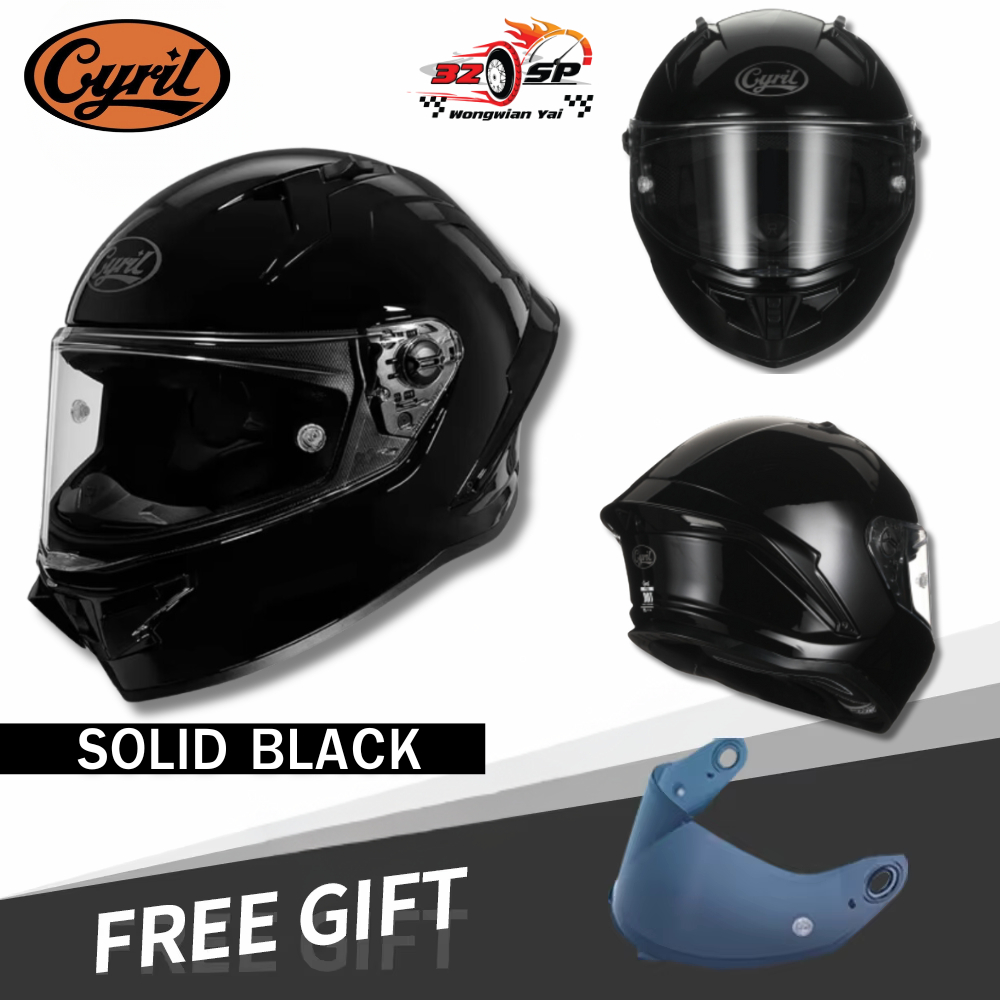 แถมฟรีชิลด์สโม๊ค!! หมวกกันน็อค CYRIL รุ่น R1 ของใหม่มาแล้ว!! ของแท้ ...