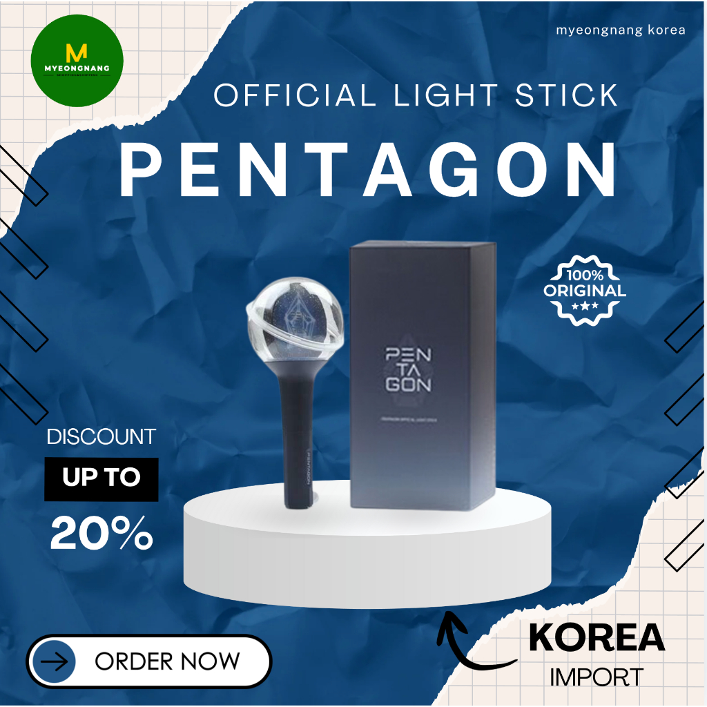 [PENTAGON]พร้อมส่ง แท่งไฟ OFFICIAL LIGHT STICK ของแท้ | Shopee Thailand