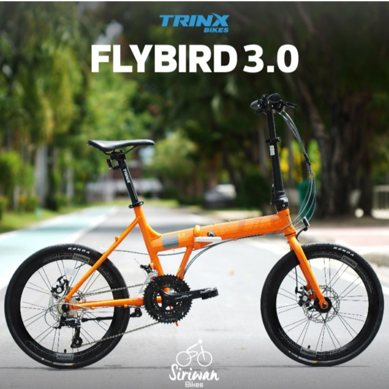 TRINX Flybird 3.0 จักรยานพับได้ เฟรมอลูมิเนียม Shimano Sora 3x9 speed | Shopee Thailand